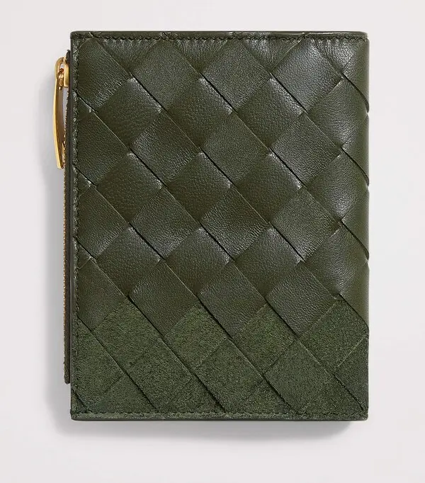 Bottega Veneta Small Leather-suede Bifold Wallet