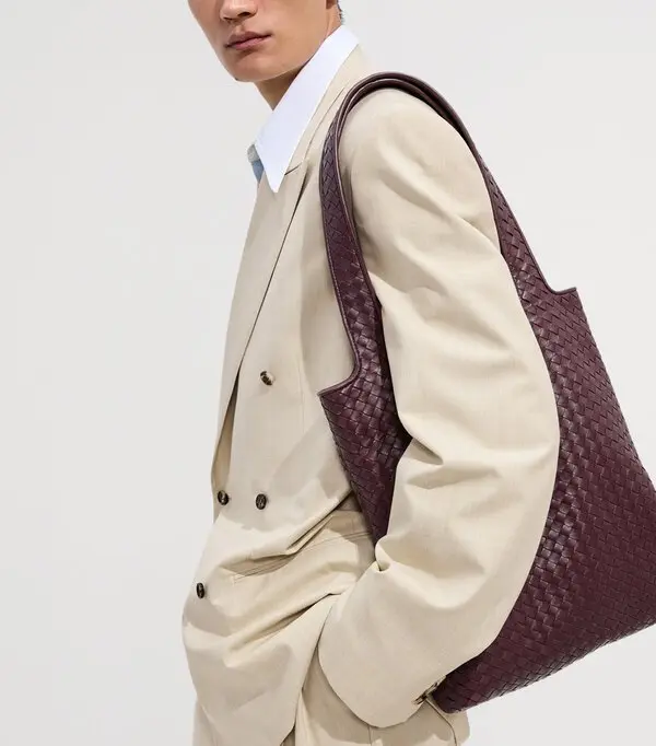 Bottega Veneta Small Veneto Tote Bag - Red