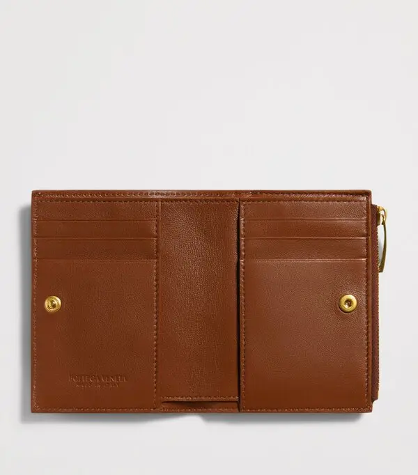 Bottega Veneta Small Leather Bifold Wallet