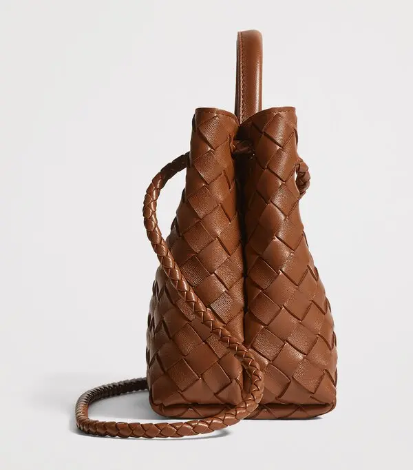 Bottega Veneta Small Leather Andiamo Top-handle Bag - Red