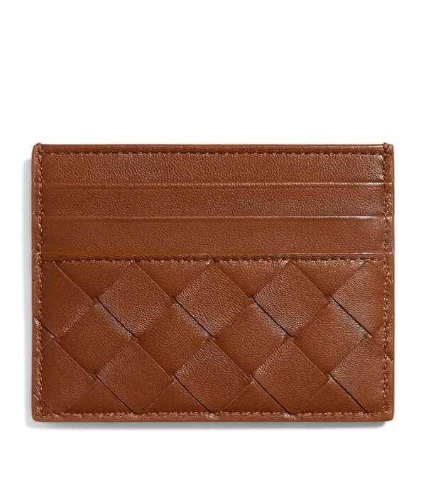 Bottega Veneta Nappa Leather Card Holder - Red