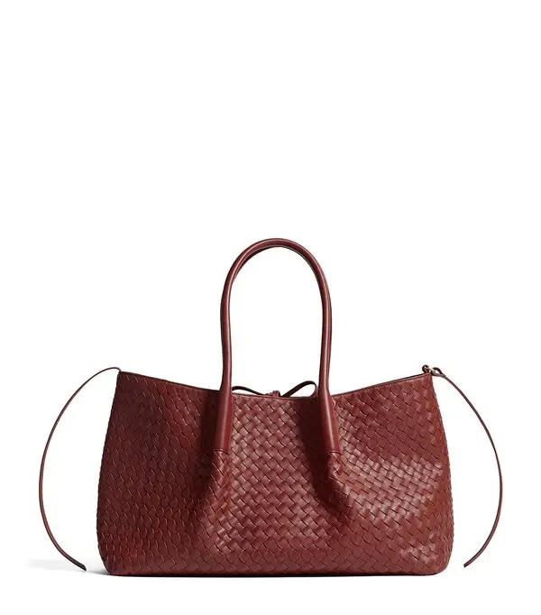 Bottega Veneta Leather Reversible Pinacoteca Tote Bag - Grey