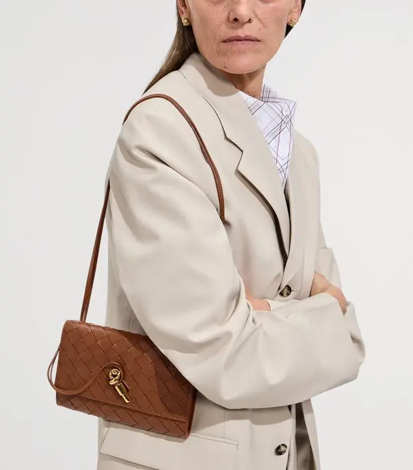 Bottega Veneta Leather Andiamo Shoulder Bag