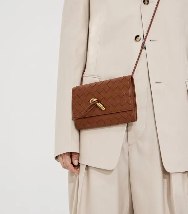Bottega Veneta Leather Andiamo Shoulder Bag