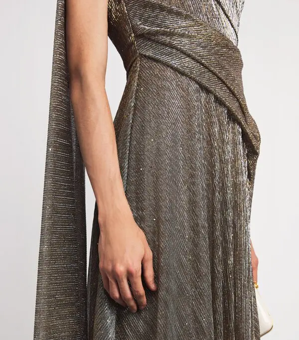 Talbot Runhof Voile Cape Gown