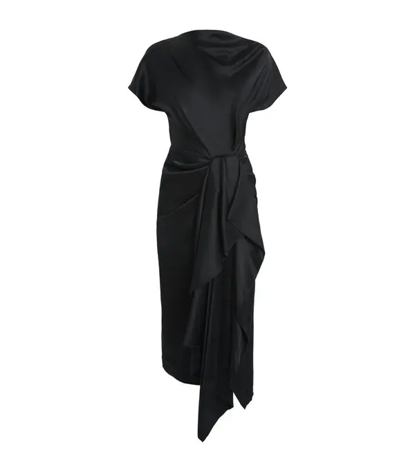 ROKSANDA High-neck Zoa Mini Dress - Black