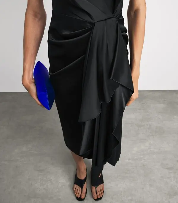 ROKSANDA High-neck Zoa Mini Dress - Black