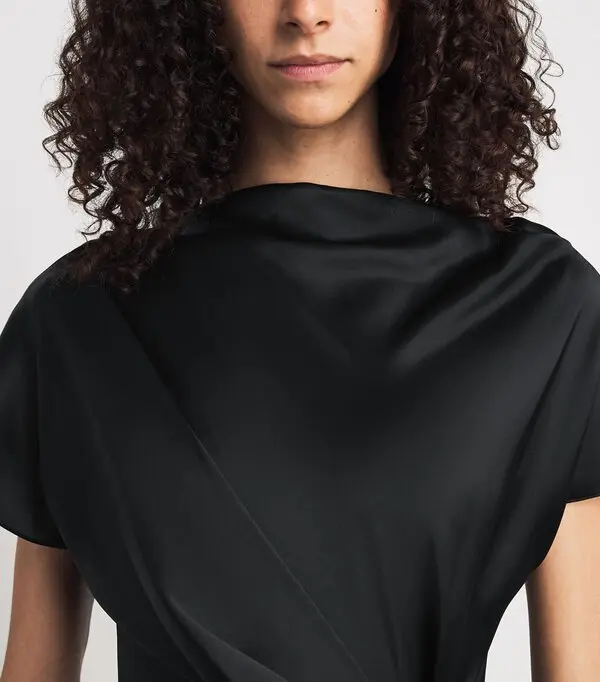 ROKSANDA High-neck Zoa Mini Dress - Black