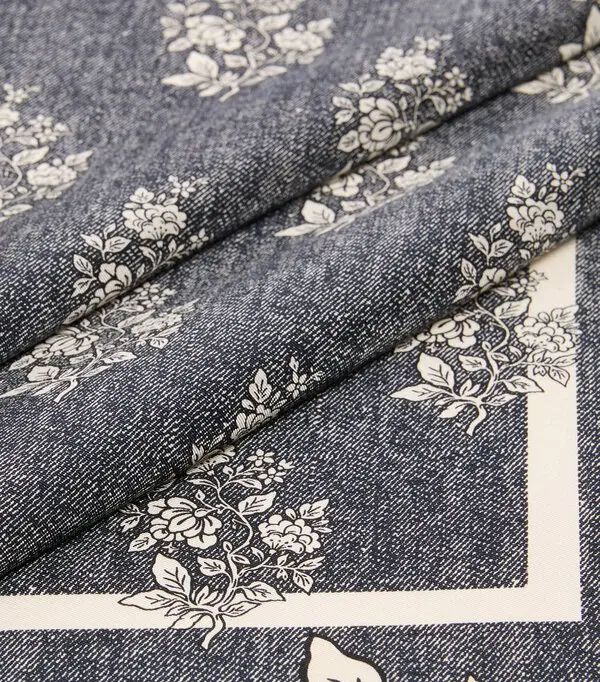 Max Mara Silk Floral Print Scarf
