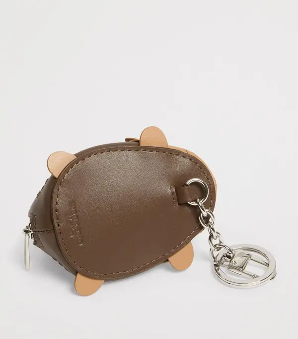 Max Mara Leather Hedgehog Purse Bag Chain