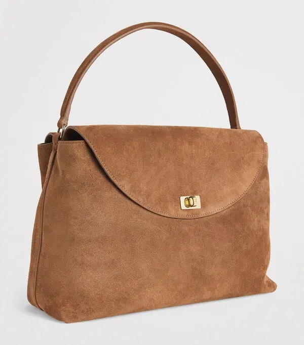 Sandro Suede Le Grand Bazaar Top-handle Bag - Beige