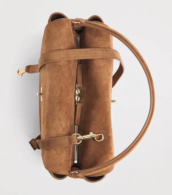 Sandro Suede Le Grand Bazaar Top-handle Bag - Beige