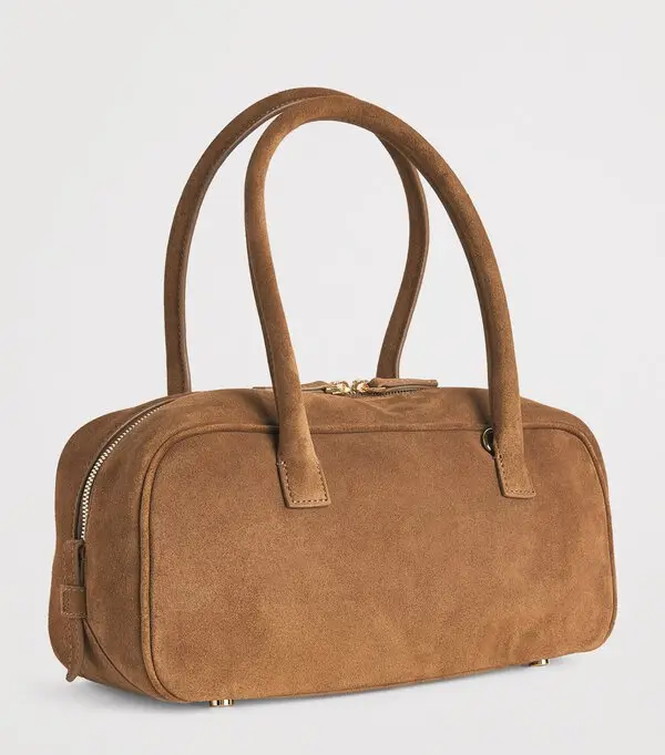 Sandro Suede Ezmehralda Top-handle Bag - Beige