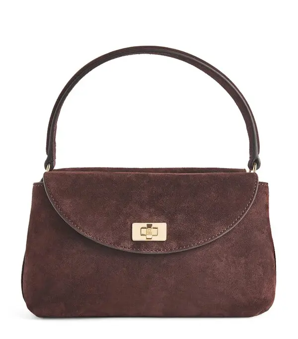 Sandro Mini Suede Le Grand Bazaar Top-handle Bag - Brown