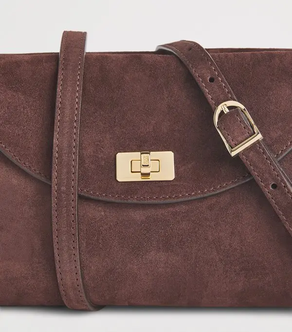 Sandro Mini Suede Le Grand Bazaar Top-handle Bag