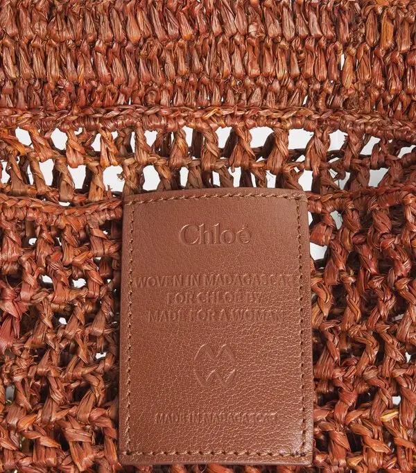 Chloé Small Raffia East-west Tote Bag