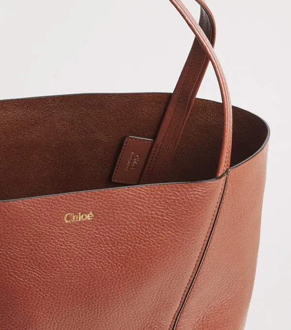Chloé Medium Leather Spin Tote Bag