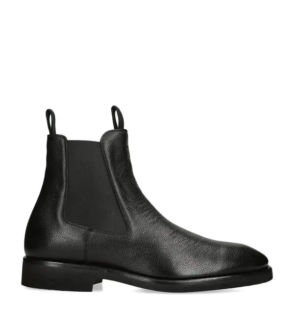TOM FORD Leather Owen Chelsea Boots - Black