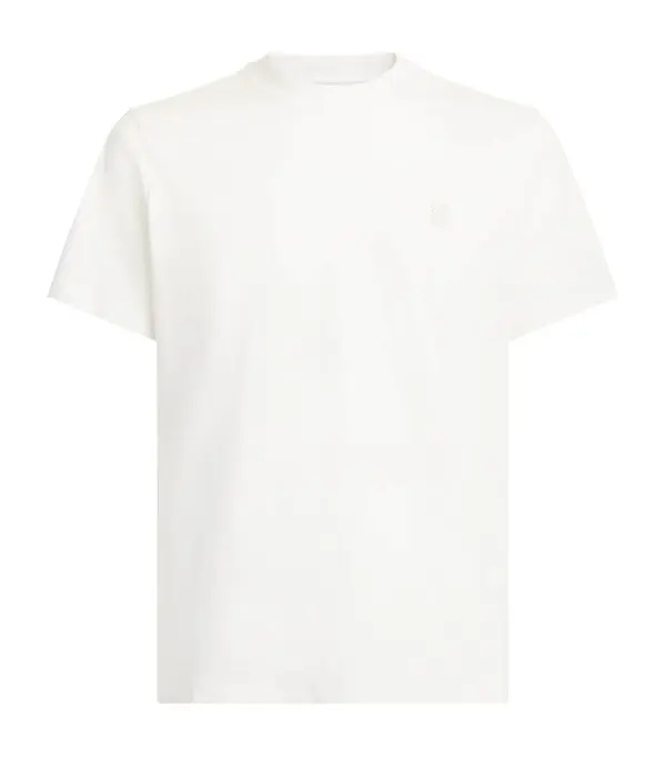 Sandro Cotton Logo-patch T-shirt - Beige