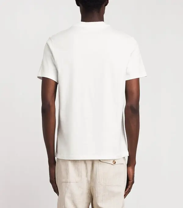 Sandro Cotton Logo-patch T-shirt - Beige