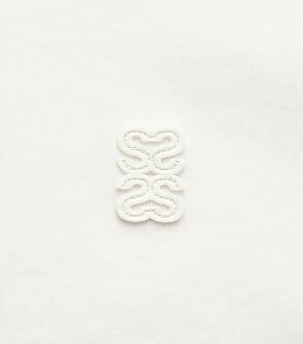 Sandro Cotton Logo-patch T-shirt - Beige