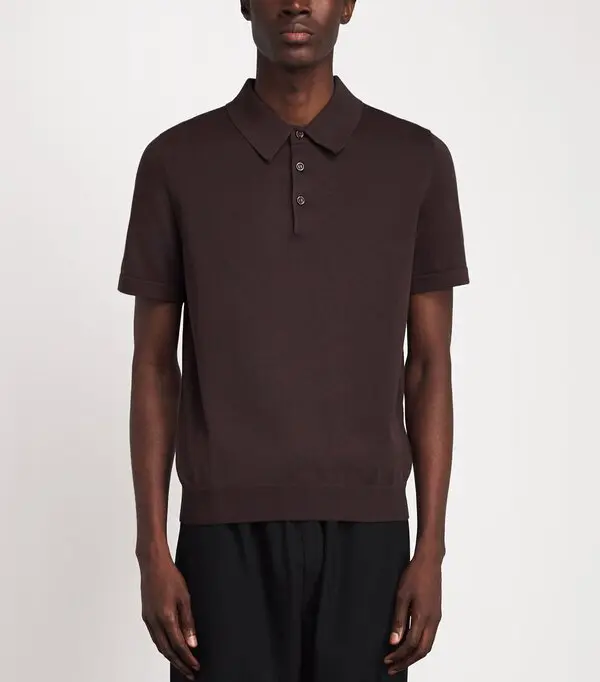 Sandro Knitted Polo Shirt