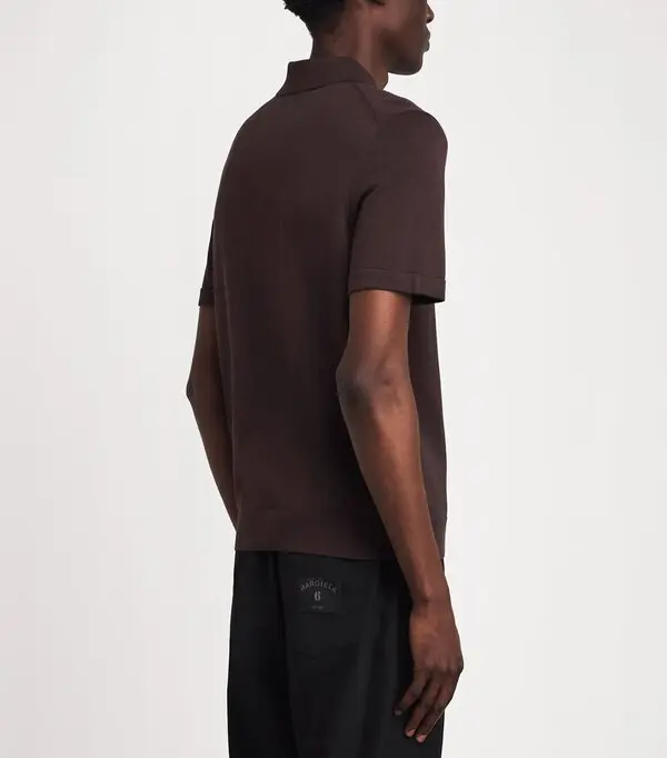 Sandro Knitted Polo Shirt