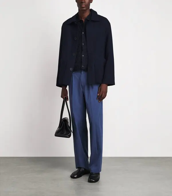 Sandro Wool Worker Overshirt