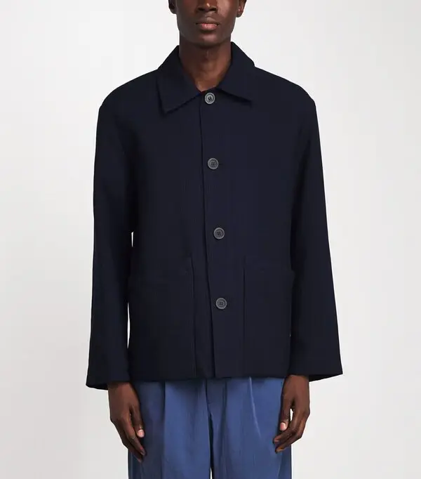 Sandro Wool Worker Overshirt