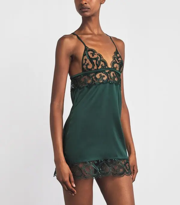 COCO DE MER Lace Arletta Slip Dress