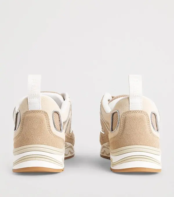 Sandro Suede-trim Flame Sneakers