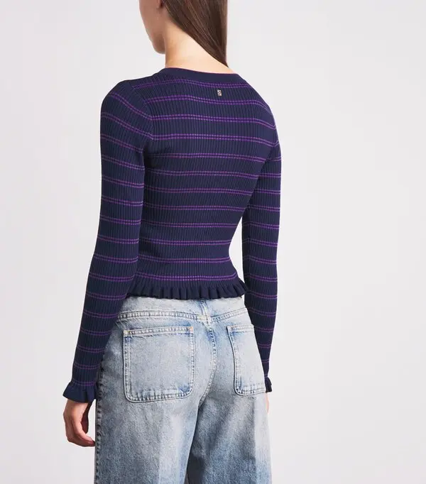 Sandro Knitted Stripe Cardigan