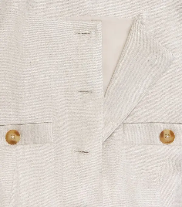 TOCCIN Linen-blend Amra Waistcoat