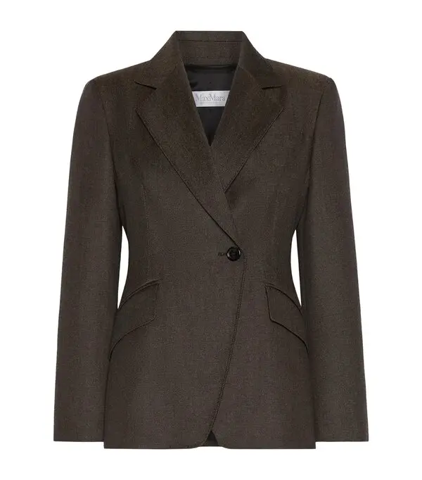 Max Mara Wool Diagonal-front Blazer