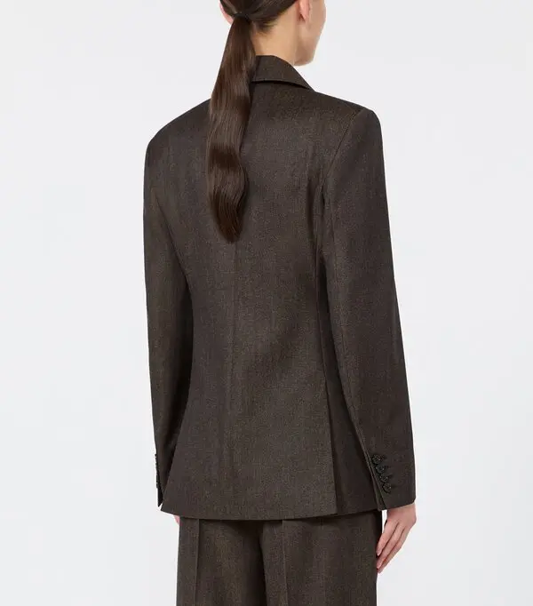 Max Mara Wool Diagonal-front Blazer