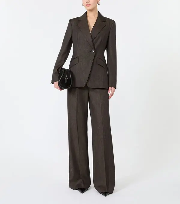 Max Mara Wool Diagonal-front Blazer