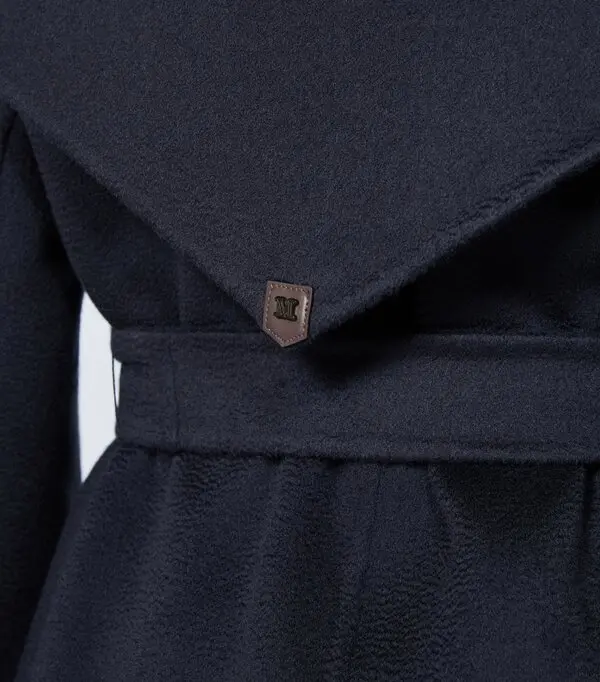 Max Mara Cashmere Short Wrap Coat With Scarf