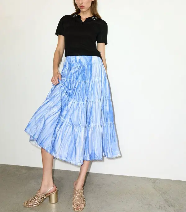Max & Co. Palomba Tiered Midi Skirt