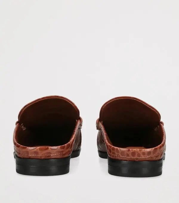 Simkhai Croc-embossed Leather Dean Loafers