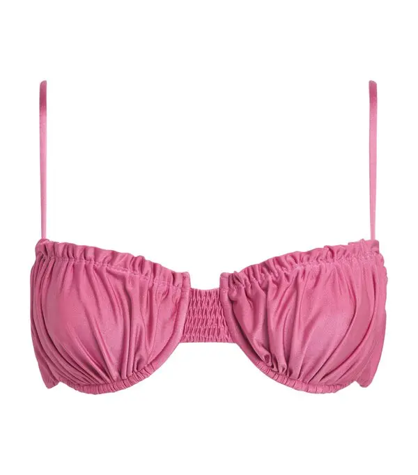 Faithfull The Brand Esterel Bikini Top - Pink
