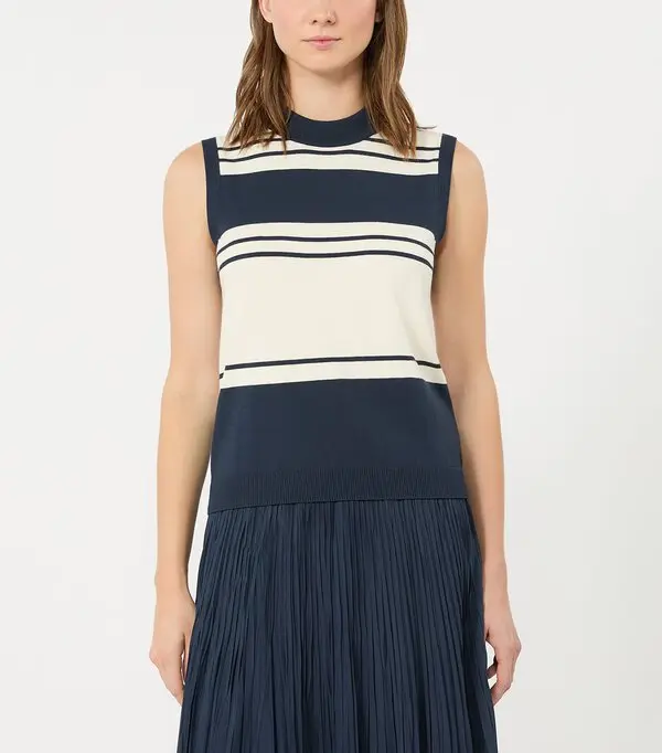 Max Mara Striped Knitted Top