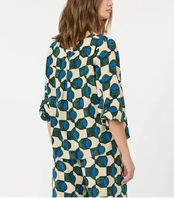 Max Mara Silk Printed Blouse