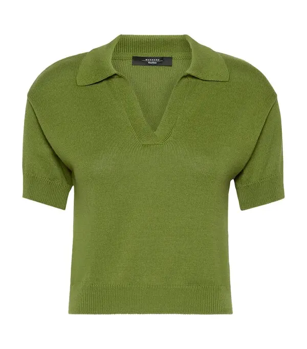 Max Mara Knitted Polo Shirt