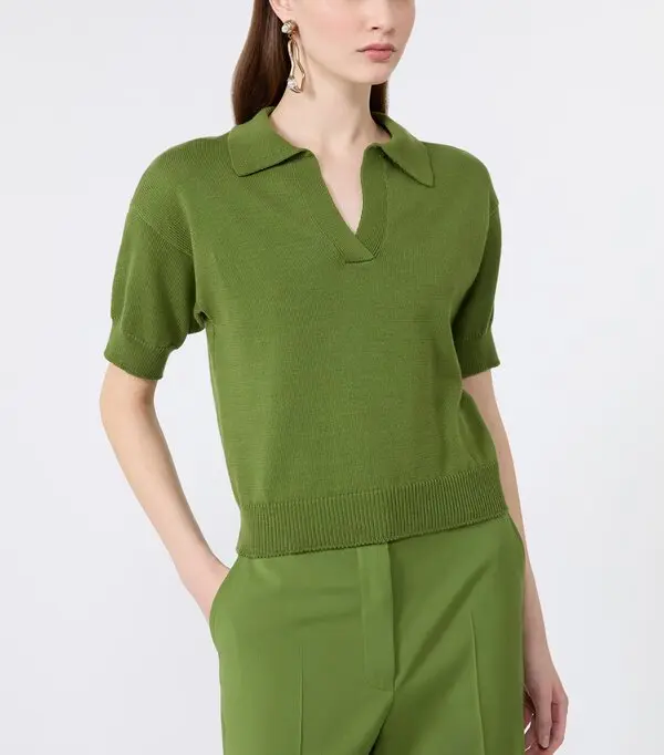 Max Mara Knitted Polo Shirt