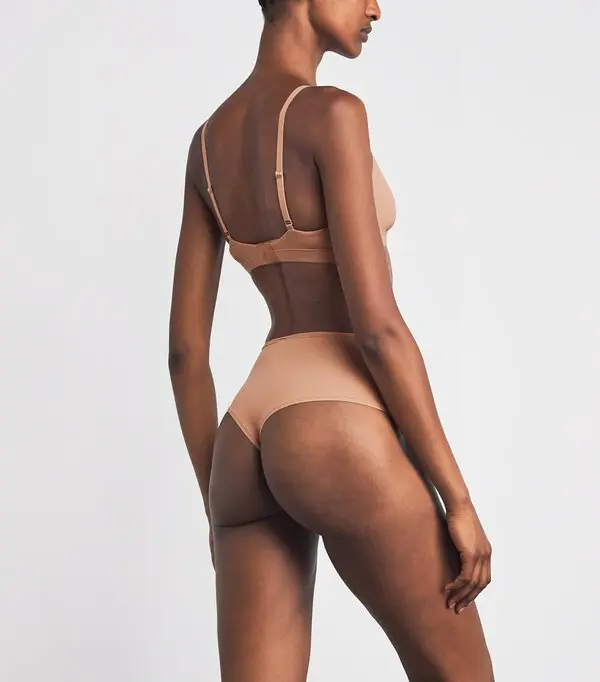 SKIMS Fits Everybody High-rise Thong - Brown