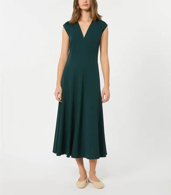 Max Mara Jersey Midi Dress - Green