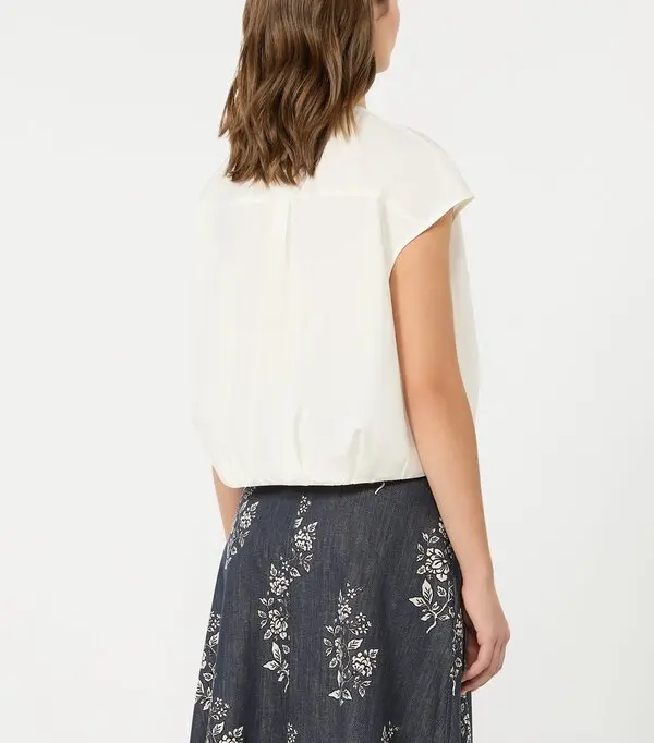 Max Mara Collarless Shirt