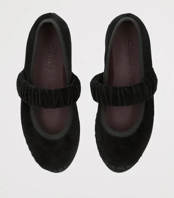 FLABELUS Velvet Mafalda Espadrilles - Black