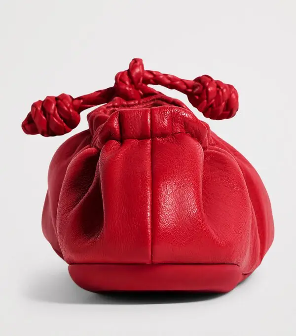 Bottega Veneta Leather Scrunched Ballet Flats