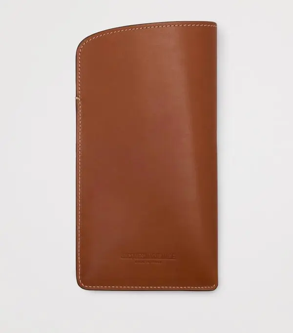 JACQUES MARIE MAGE Leather Circa Sunglasses Slip Case